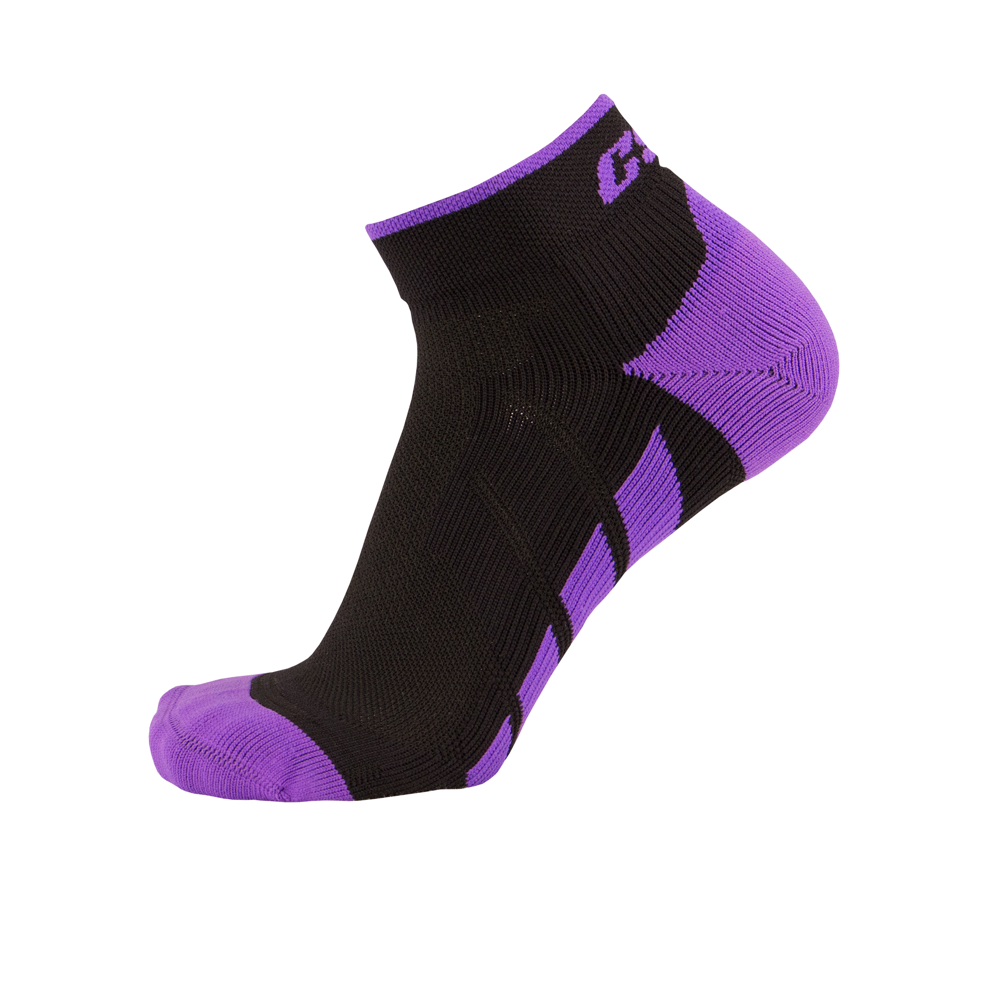 CSX X110 Pro High Cut Ankle Socks Purple on Black – Champion CSX